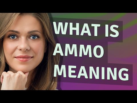 Ammo | meaning of Ammo