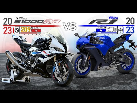 2023 BMW S1000RR vs Yamaha R1 ┃Superbike Spec Battle