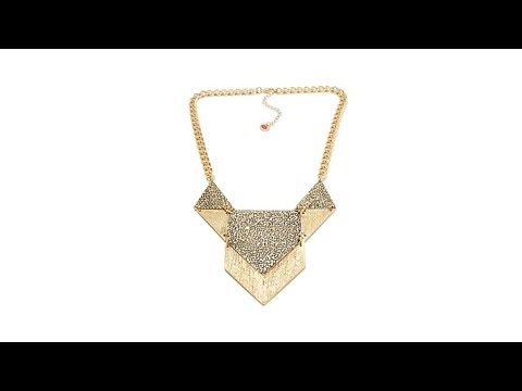 Sigal Style "Pyramid" Animal Print Necklace