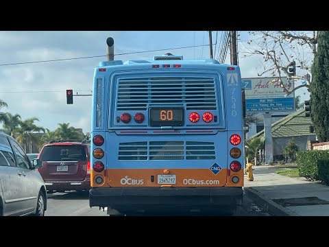 OCTA 2008 New flyer C40LFR #7540 on route 60