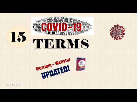 COVID 19 New Terms | Merriam Webster UPDATED | Maria Concepcion