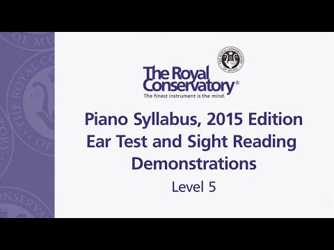 Ear Tests and Sight Reading Requirements: Level 5