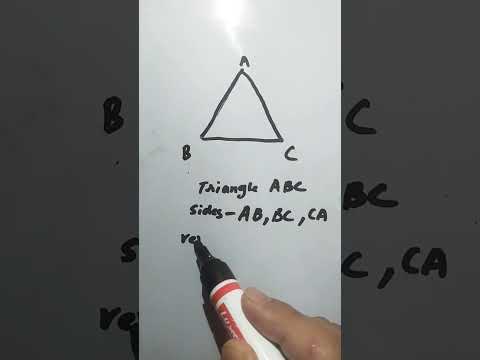 The Sides, Vertices and Angles of a Triangle