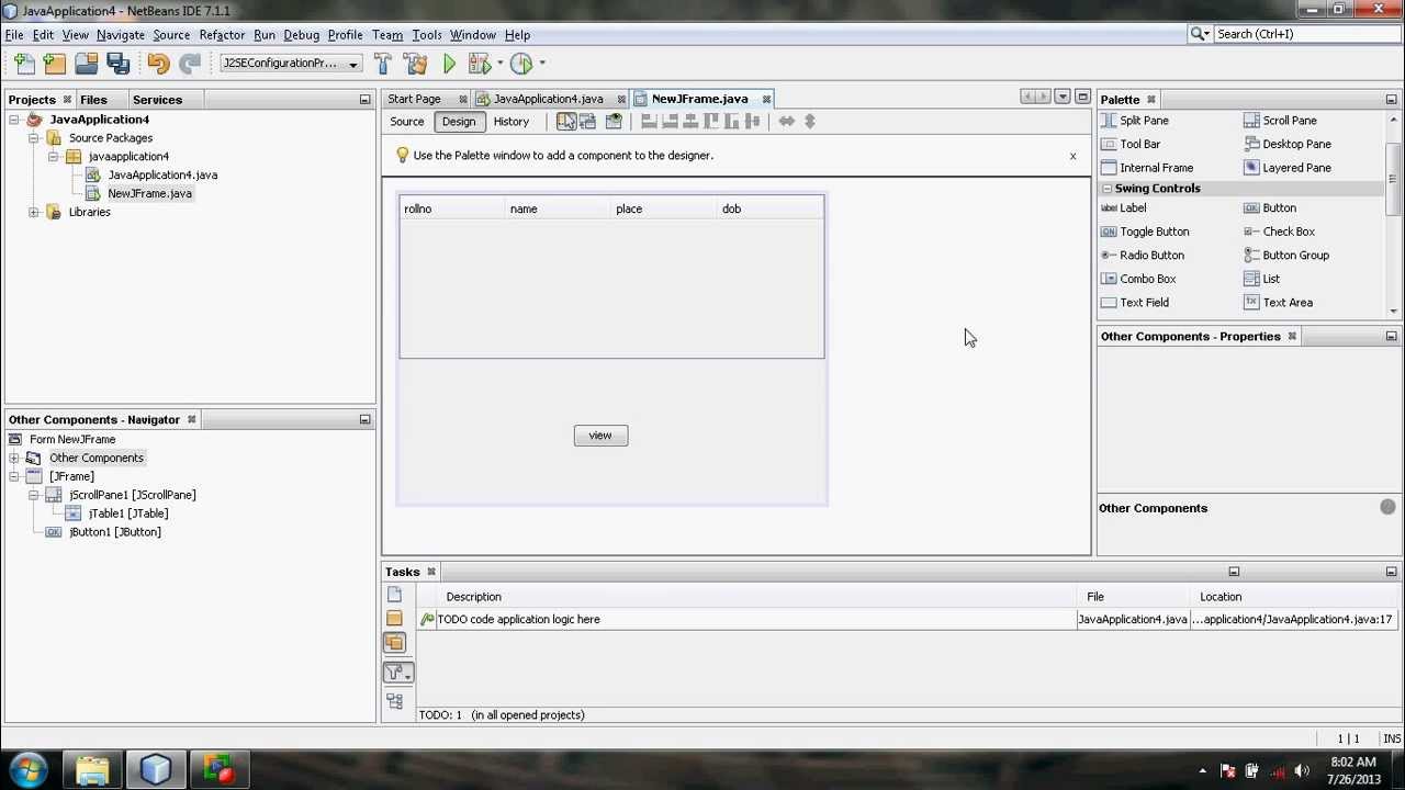 sample java netbeans project