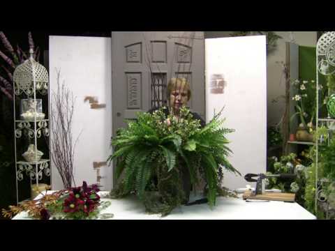 How To Fill An Outdoor Planter With Artificial Flowers