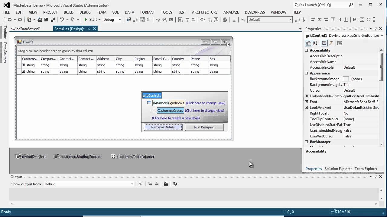 WinForms Data Grid: Master-Detail Relationships