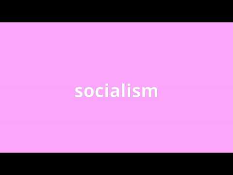 what is the meaning of socialism
