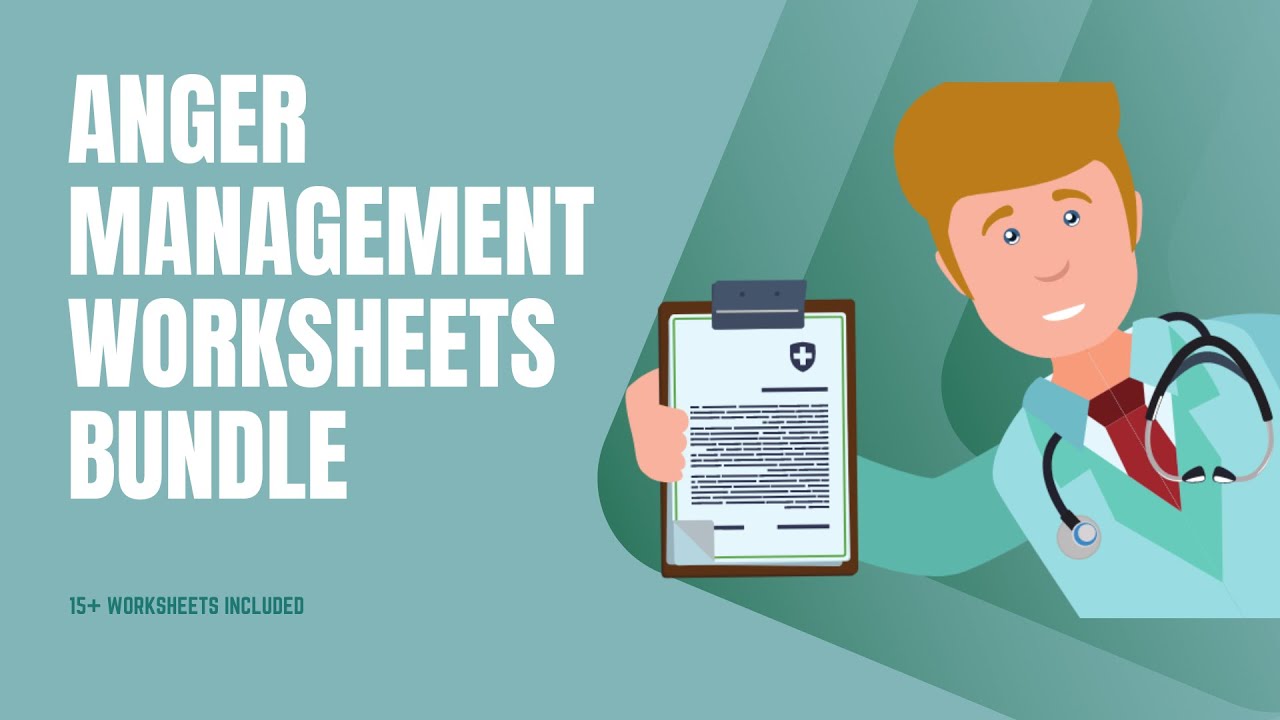 Anger Management Worksheets Bundle | Editable / Fillable / Printable PDF Templates