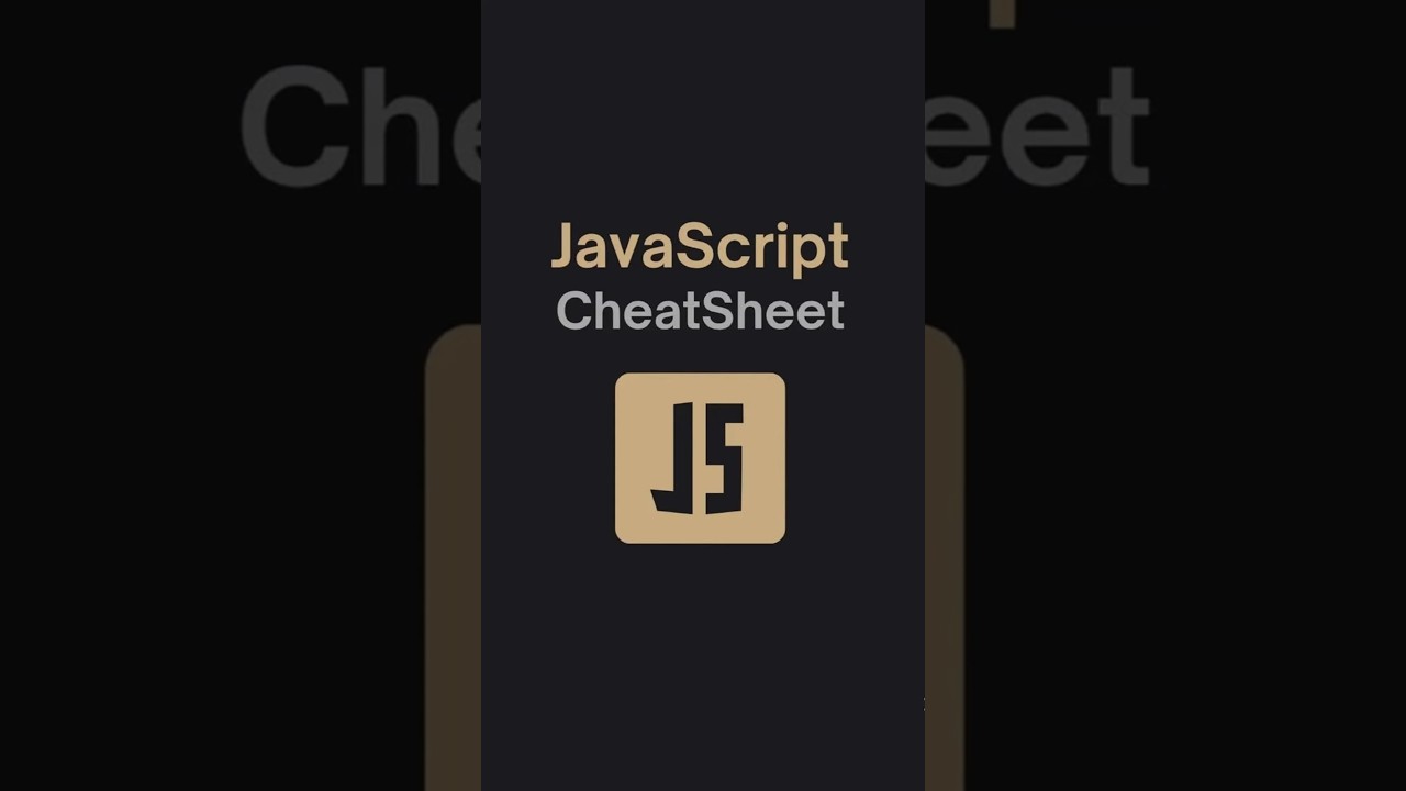 JavaScript cheatsheet #javascript #javascriptwebdevelopment #javascripttutorial #shorts #shortsfeed