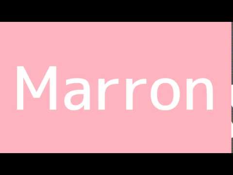 How to say Brown in Spanish