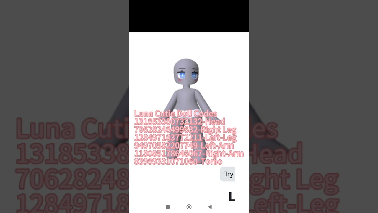 Luna Cutie Doll Codes!! #roblox #bloxburg #roleplay #berryave #brookhaven #code #codes