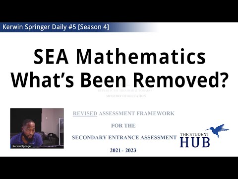 What's been removed from SEA Maths
