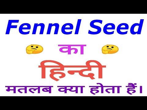 Fennel Seed meaning in hindi | Fennel Seed ka matlab kya hota hai | Fennel Seed in hindi |