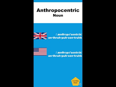 Anthropocentric meaning pronunciation and synonyms #Shorts