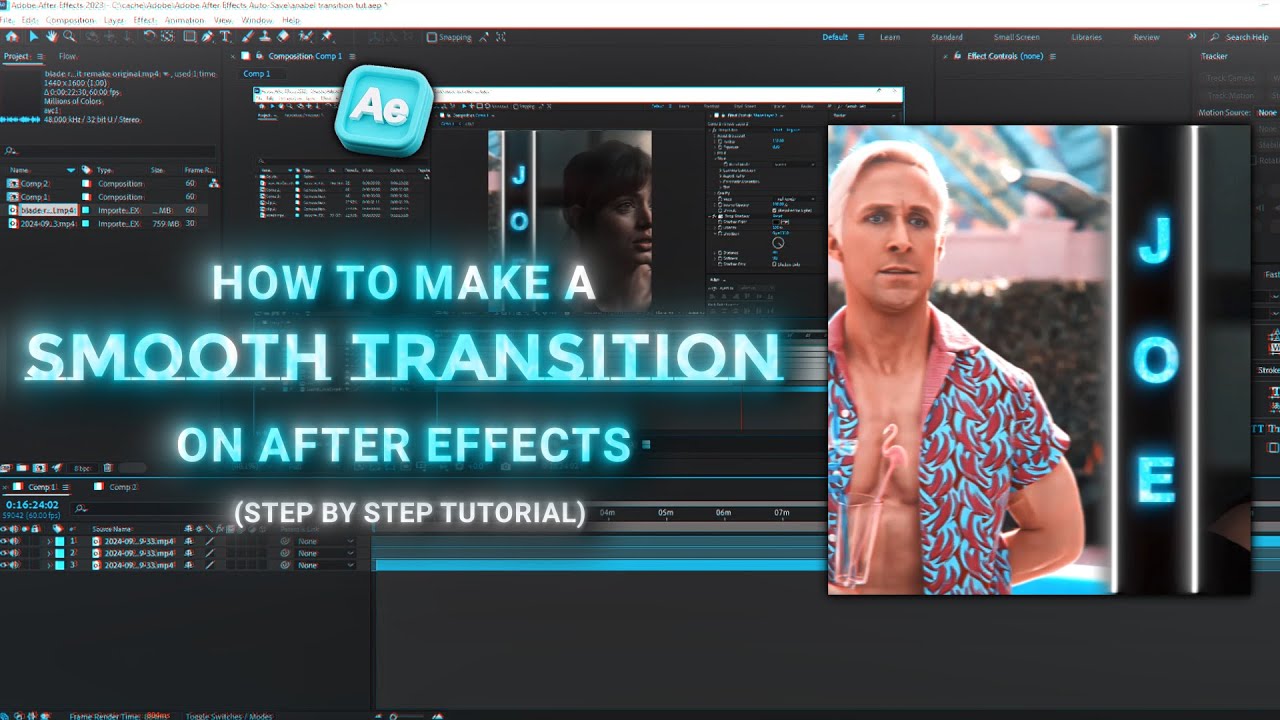 After Effects Smooth Slide Transition | Step by Step Tutorial