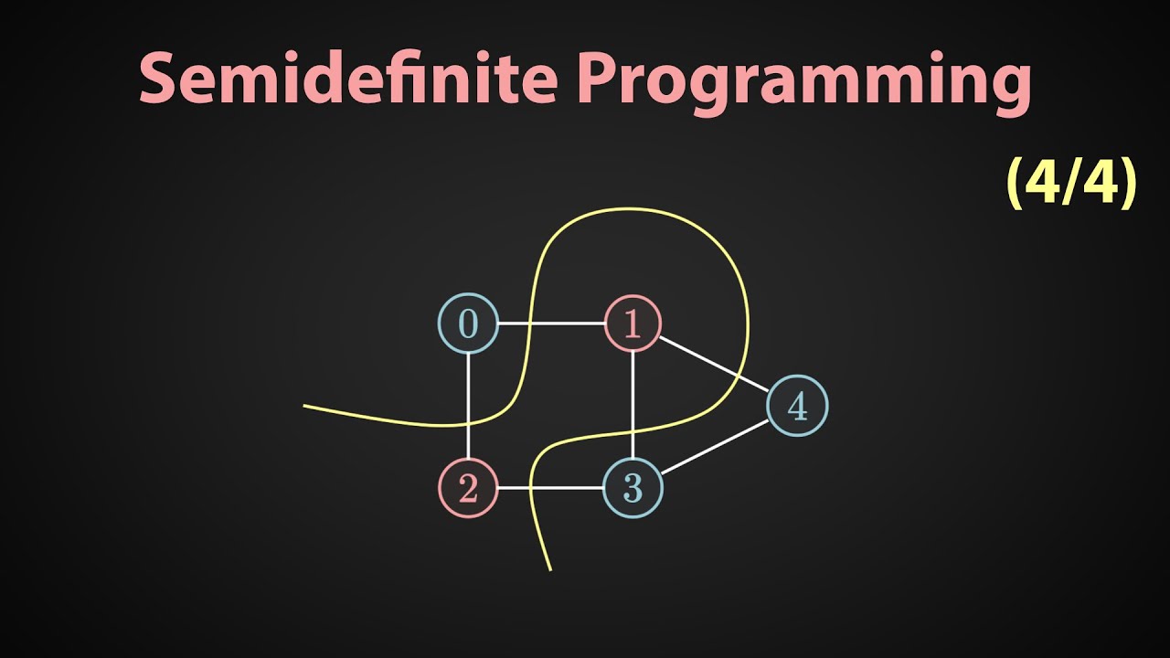 Goemans-Williamson Max-Cut Algorithm | The Practical Guide to Semidefinite Programming (4/4)