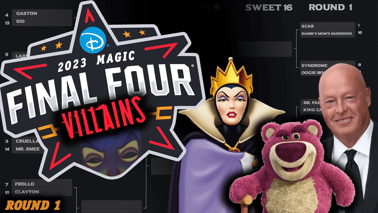 MyDisneyFix | Disney March Madness • Villains Final Four Bracket Reveal ...