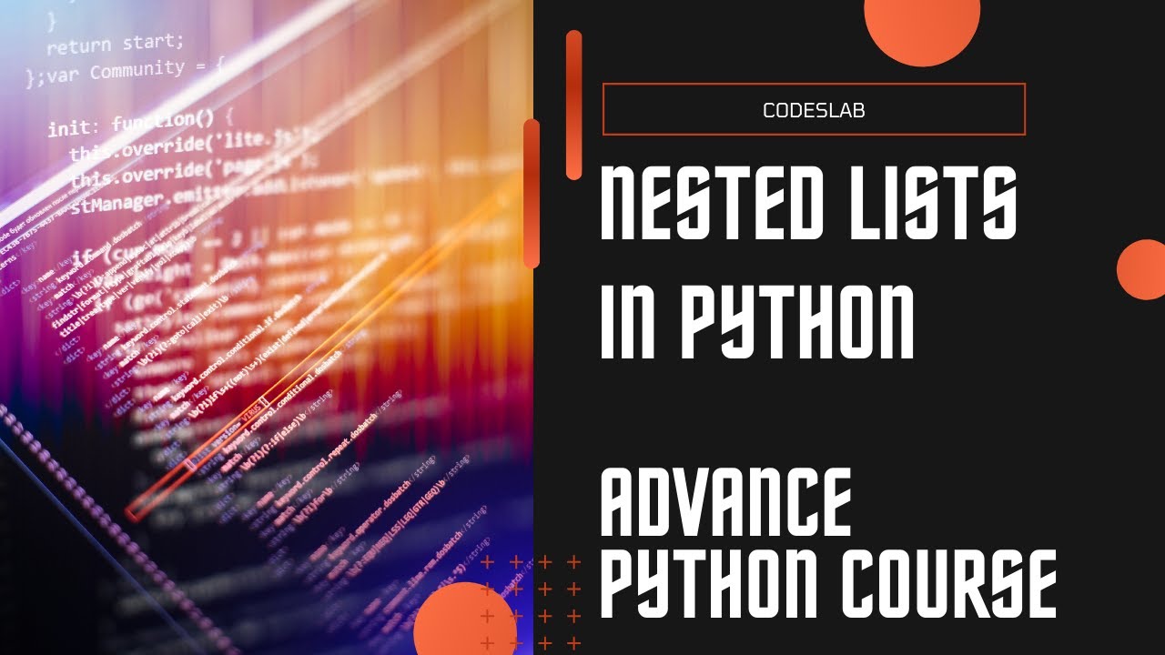 Lecture 8: Nested Lists in Python