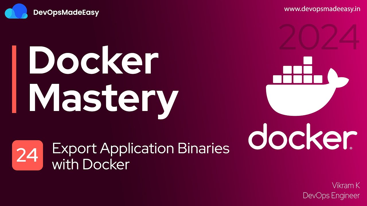 Export Application Binaries with Docker
