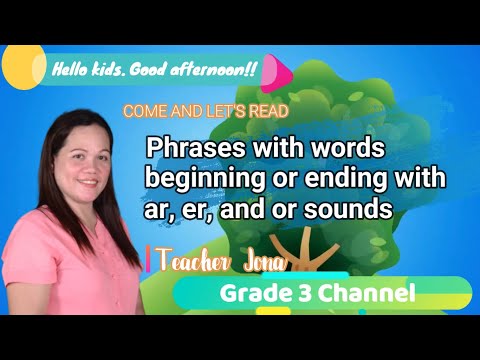 E-Learning Episode 66: Phrases with Words Beginning or Ending with ar, er, or Sounds