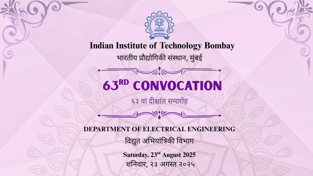 63rd CONVOCATION || Department of Electrical Engineering-2025