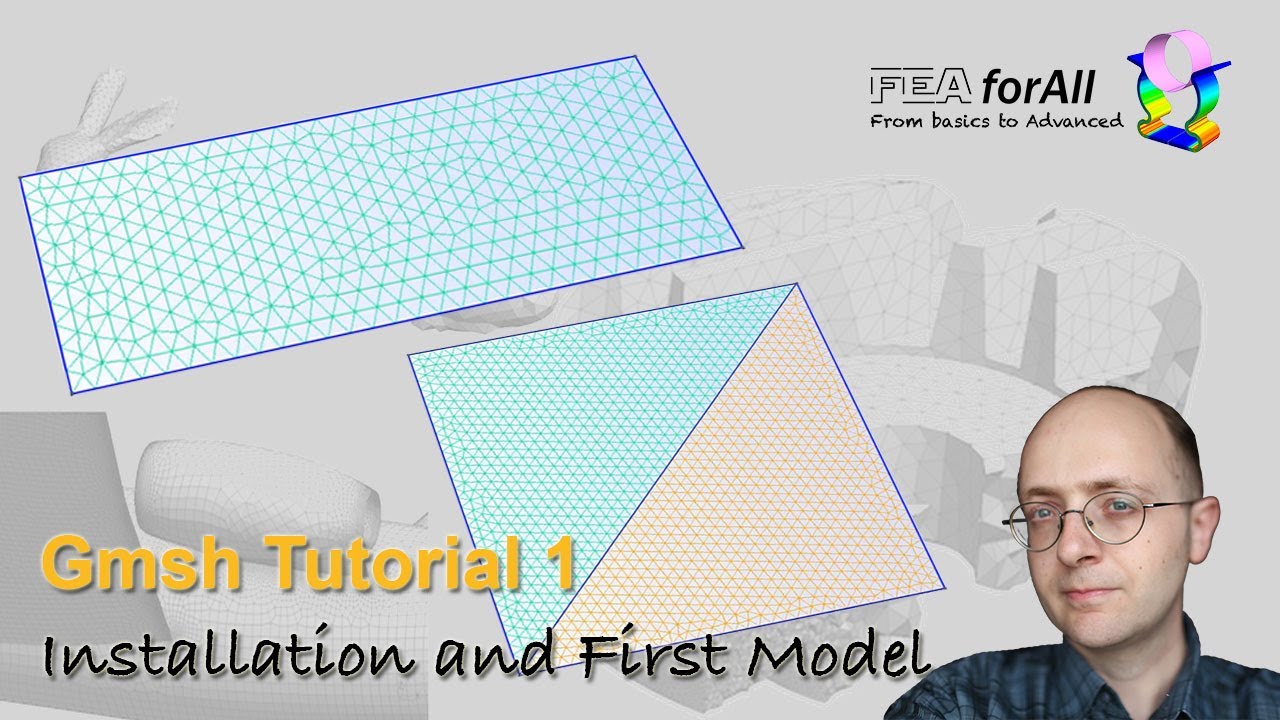 [GMSH tutorial 1] Installation and first model building and meshing