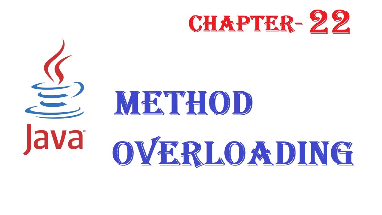 Method Overloading in Java - java tutorial - w3Schools - Chapter   22   English