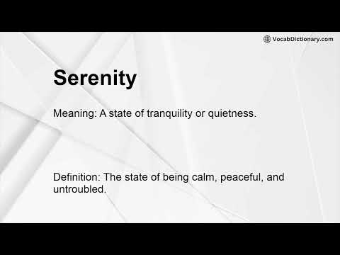 Serenity Meaning