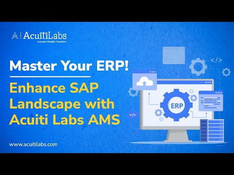 Application Management Service - Manage Complex ERP Ecosystem & Enhance your SAP Landscape