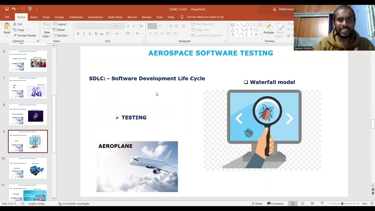 Aerospace software testing demo