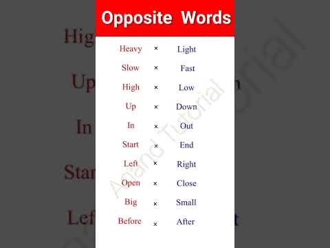 Opposite Words/Opposite Words In English/Opposite Words l Opposite Words l Antonyms