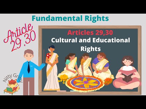 Articles 29,30 : Cultural and Educational Rights | UPSC Polity | Animated