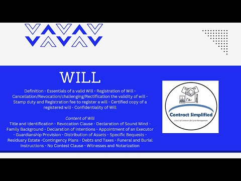 Understanding Wills: Essentials, Registration, and Content Explained | Will | Codicil | Contract
