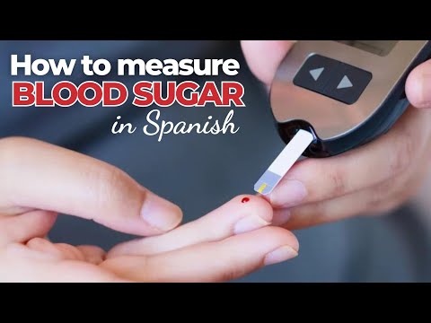 How to measure blood sugar in Spanish