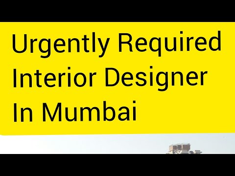 Urgently Required Interior Designer In Mumbai। Private Job Offer।