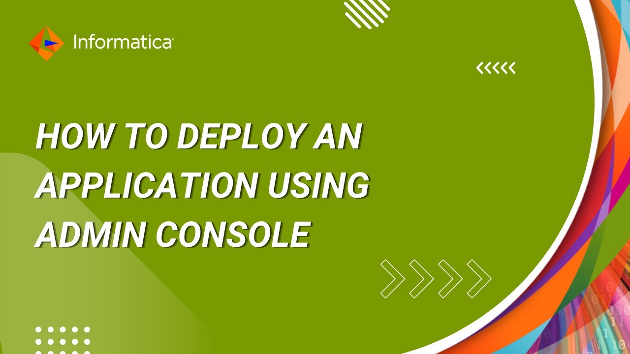 How to Deploy an Application using Admin Console