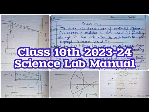 Class 10th 2023-24 SCIENCE Lab Manual Handwritten Activities