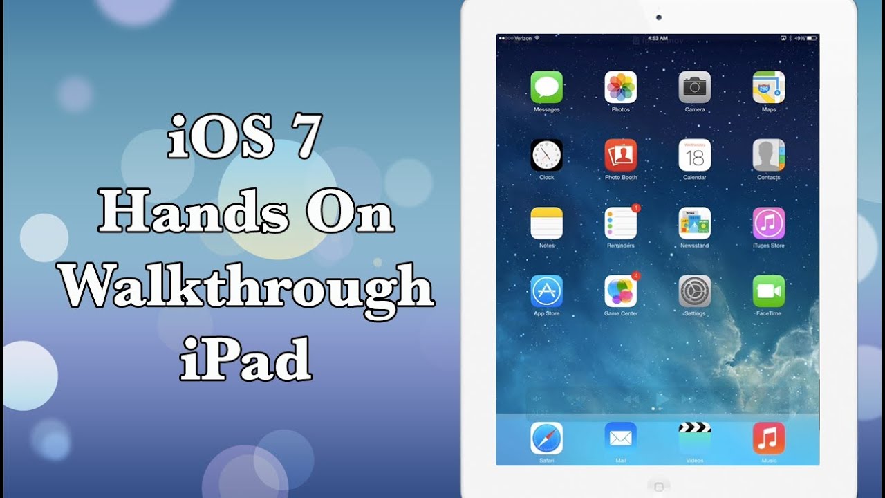 iOS 7 for iPad Hands On Full Walkthrough Review