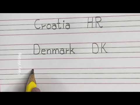 Country name and abbreviation ! English writing! Clear writing #english #handwriting #youtube