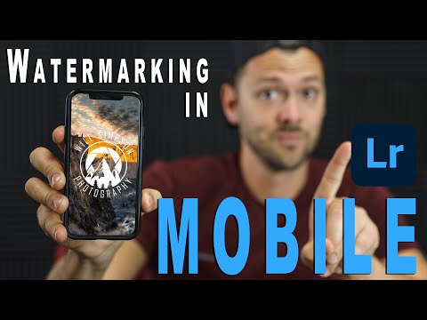 How to WATERMARK Photos in Lightroom Mobile