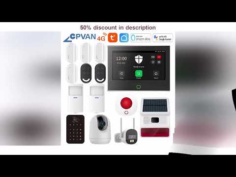 Latest Products You Must Know! CPVAN 7 inch Home Alarm System Wireless WiFi 4G Tuya smart House
