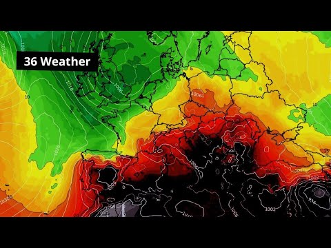 Europe Weather | June 28 , 2025 , GFS Model in 850 hPa - Europe Temperature