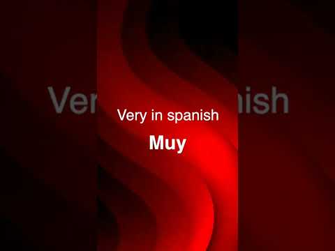 Very in spanish