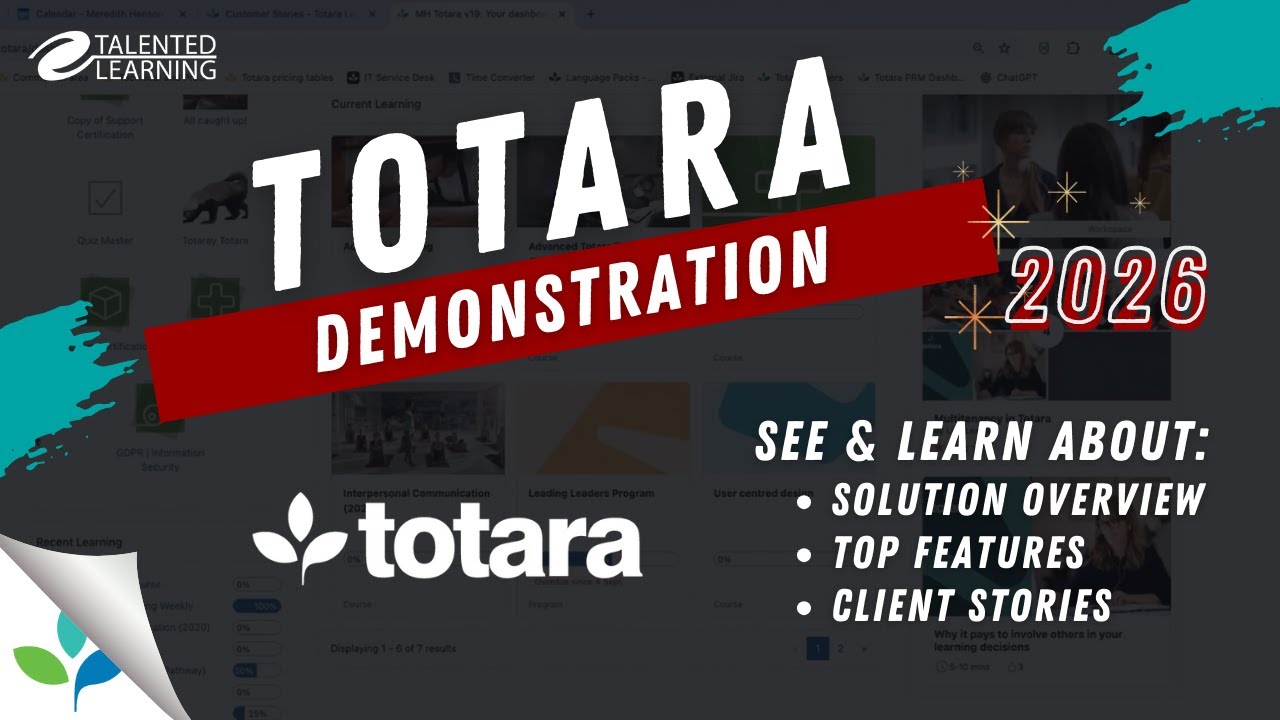 In-Depth Demo of Totara LMS | Talented Learning