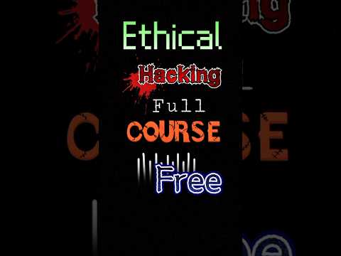 Ethical hacking full course free ๐ค. #shortvideos #trending #reels #youtubeshorts #tech #freecourses.