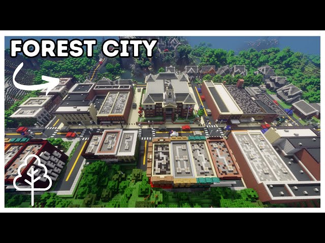 Minecraft Suburban City - Forest City Minecraft Map