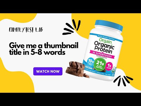 Ditch the Dairy, Not the Deliciousness! Orgain Vegan Protein Powder Review