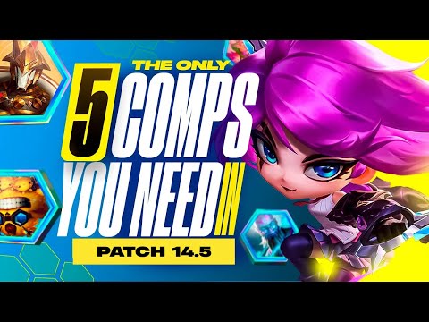 The Best 5 Comps You Need to Play On Patch 14.5 | Rank 1 TFT guides