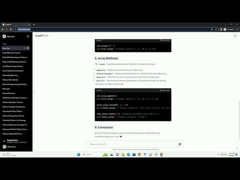 can we use array in python