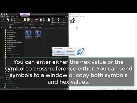 UniSym Send Preview - Unicode Character, Symbol, And Emoji Utility For Windows